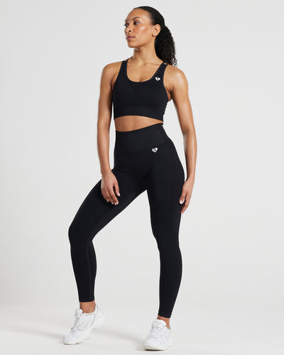Power Seamless Sports Bra Black